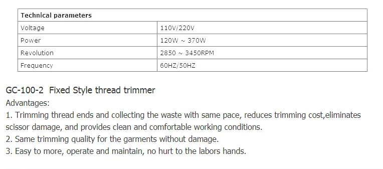 Golden Choice GC-100-2 Double Head Fixed Style Thread Trimmer