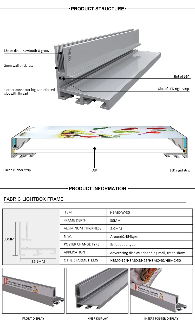Aluminum Profile Light Box - Customizable Billboard Sign