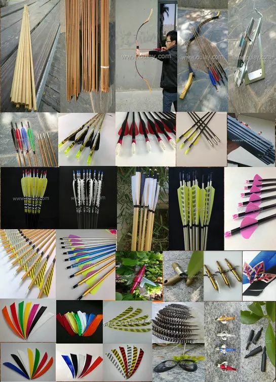 8mm 5/16 Tapered Field Tips Black Archery Arrow Points Arrowheads ...