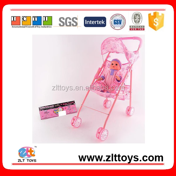 Lovely Pram Stroller For Plastic Baby Doll With Use As Baby Carrier ...
