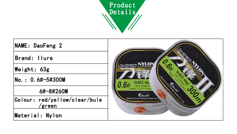 2017 New Fishing Tackle 260m/300m Monofilament Nylon Fishing Line - Buy ...