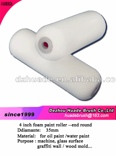 2 Inch Foam Paint Roller Water Or Oil Based Cover Fresh Pp Frame Sponge ...