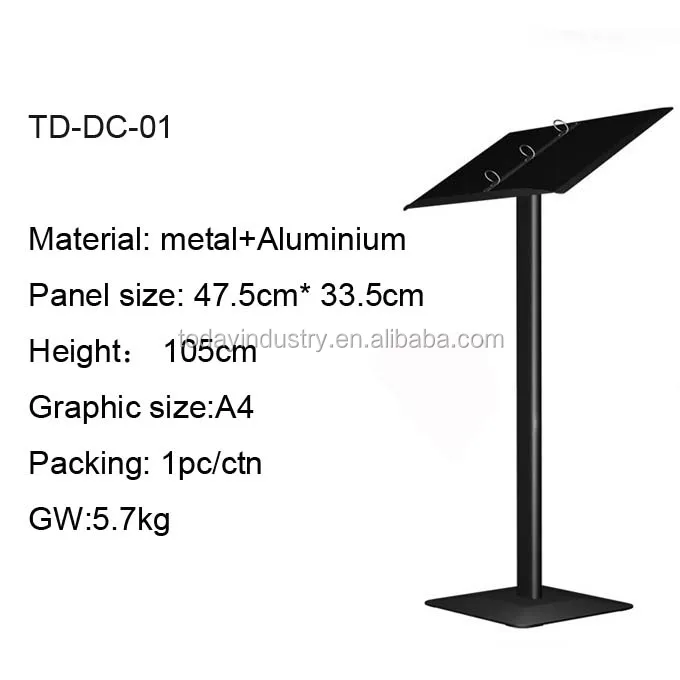 Wholesale Modern Metal Church Podium Black Lecterns - Buy Metal Church ...