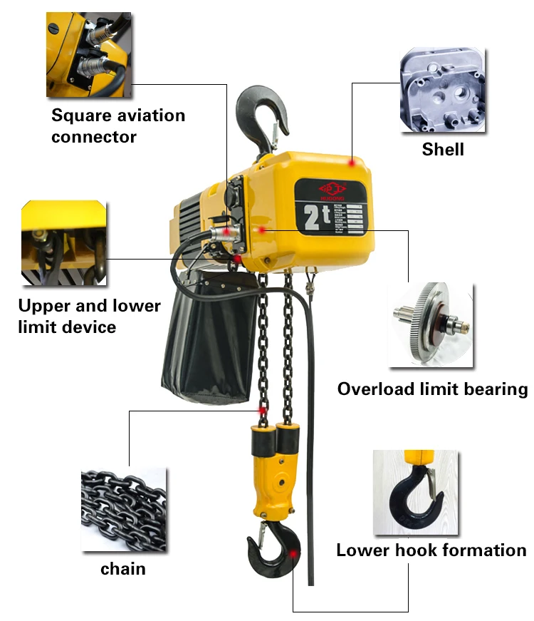 1 Ton Motor Lifting Electric Hoist - Reliable & Efficient