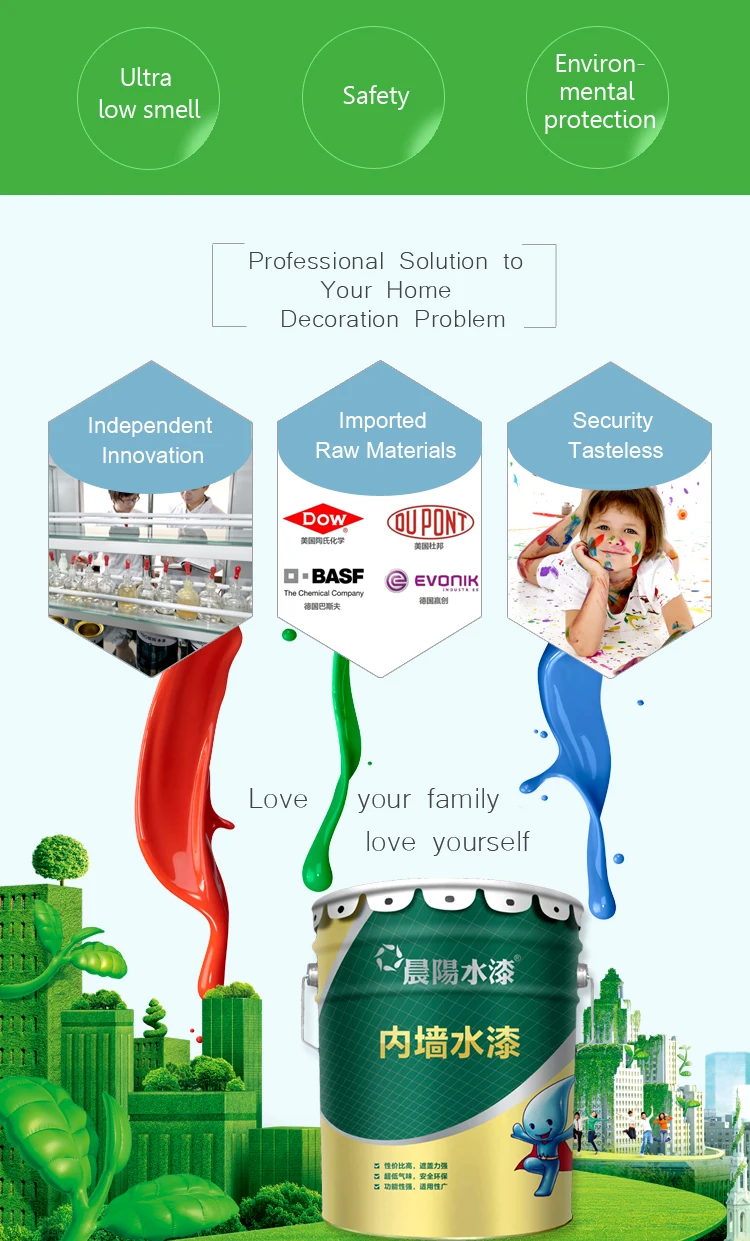 Waterbased acrylic emulsion latex wall paint designs to use for bedroom ...