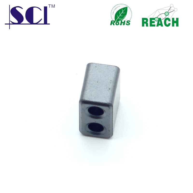 Customized Double Hole Square Ferrite Core Rid Core Two Hole Ferrite ...
