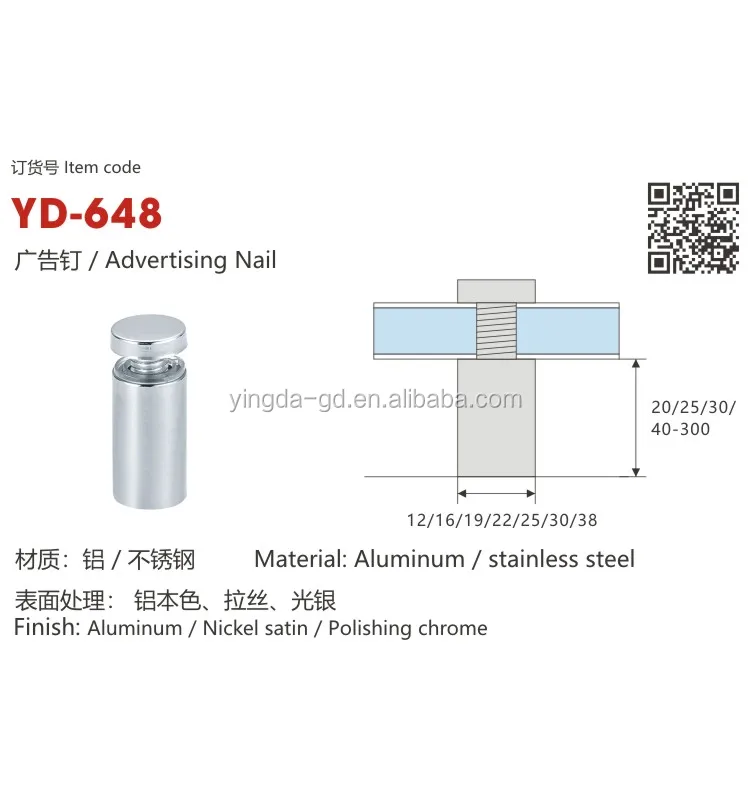 Yingda Advertising Screw - High Quality Sign Standoff