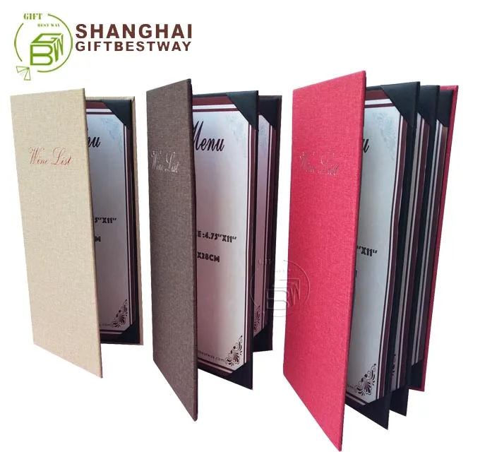 High Quality 4 Panels Menu Cover - Durable & Versatile
