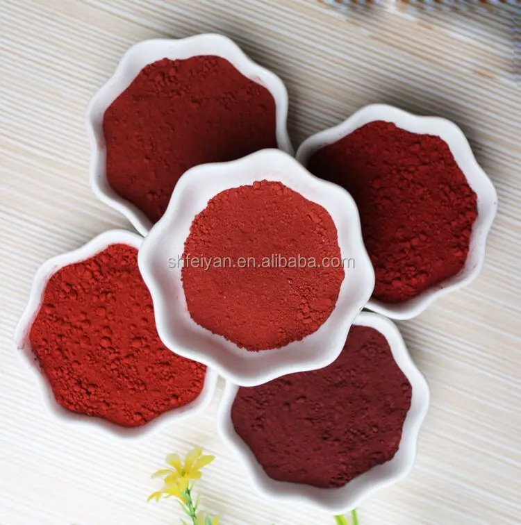 Pigment d'oxyde de fer rouge, oxyde de fer pour pavés/asphalte/peinture ...
