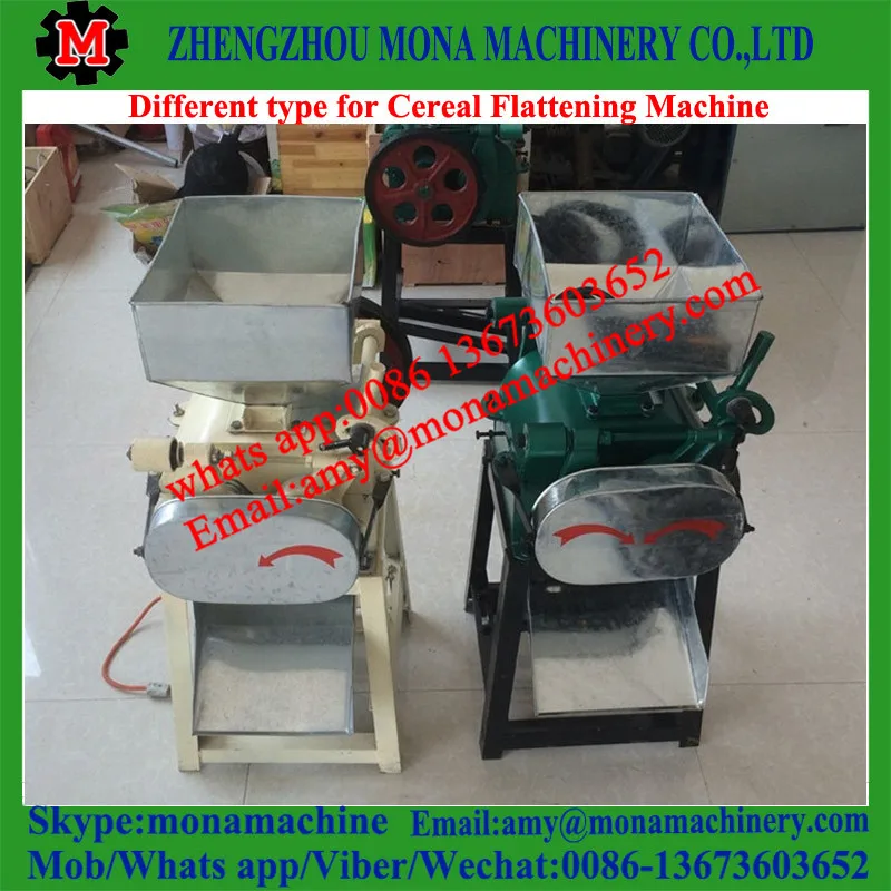 Grains Oats Beans Soya Flakes Flaking Mill Machine|corn Flakes Extruder ...