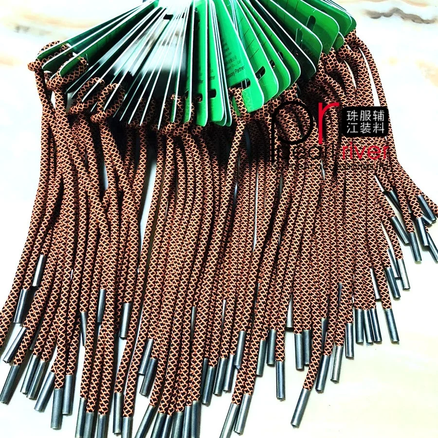 Flat Drawstring Cord with Metal Tip - Durable & Versatile