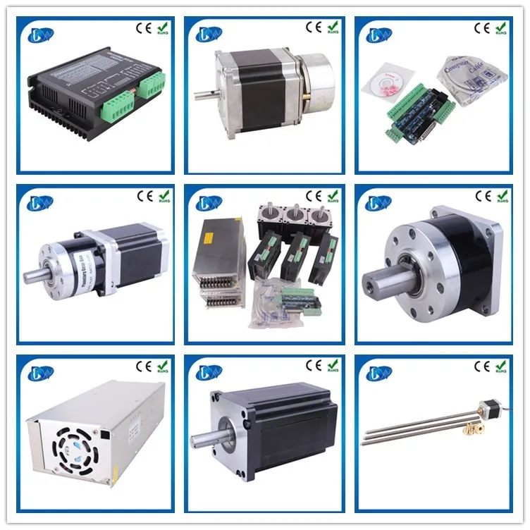 3 Axis Nema34 Cnc Stepper Motor Kits 1714oz-in + Mach3 Controller Board ...