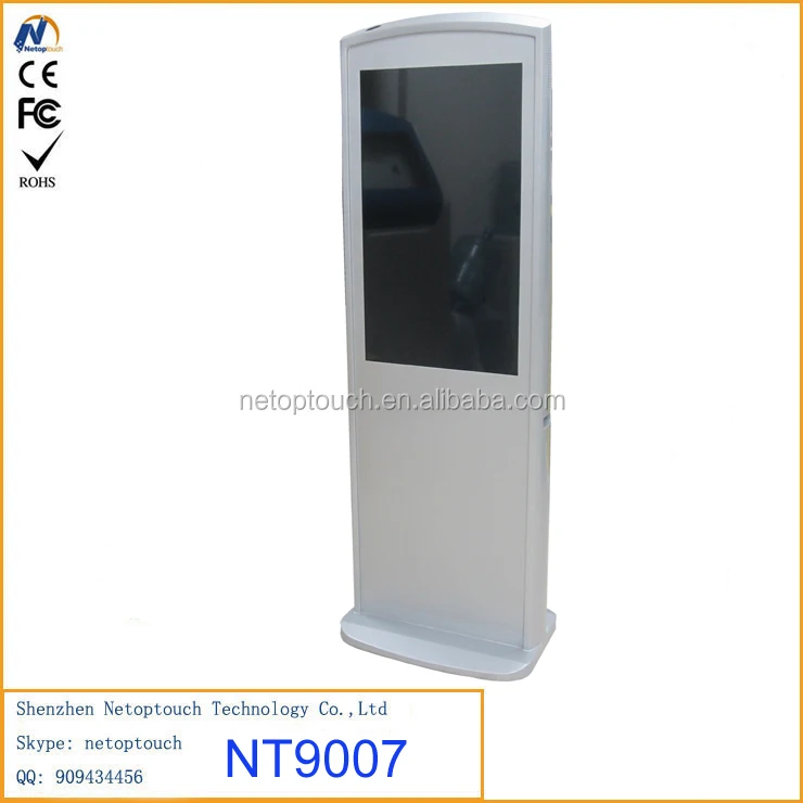 Dual Monitor Digital Kiosk With Infrared Touchscreen Advertising ...