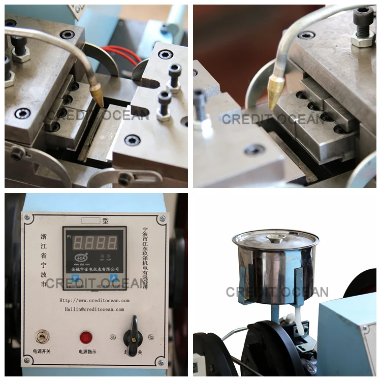 Semi-automatic Shoelace Handbag Lace Tipping Machine - Buy Lace Tipping ...