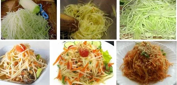 Automatic Cabbage Vegetable Slicer Papaya Shredding Machine - Buy ...