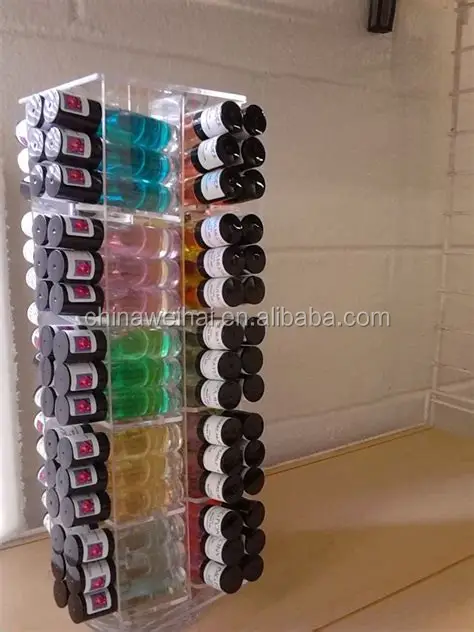 Clear Acrylic Body Oil Bottle Display Stand - Customize