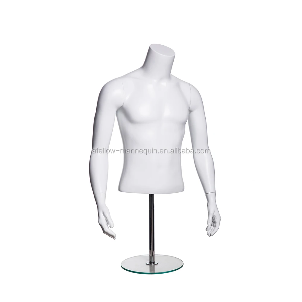 Sq7 Headless Fiberglass Male Mannequin Torso With Arms - Buy Mannequin ...