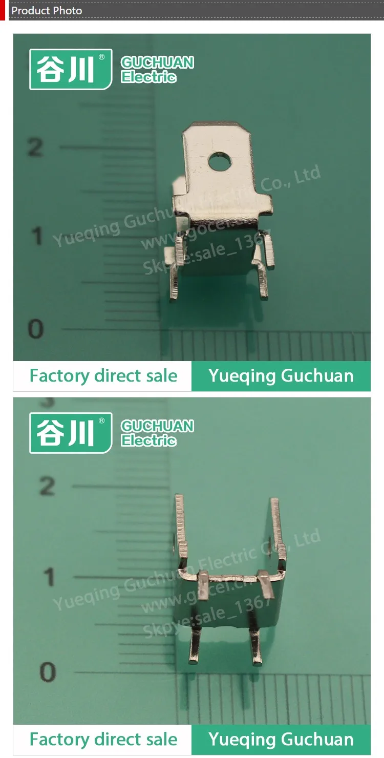 6.3mm 더블 스페이드 터미널,Pcb 커넥터 터미널,Dj6138-6.3 * 0.8 - Buy Pcb Solder ...