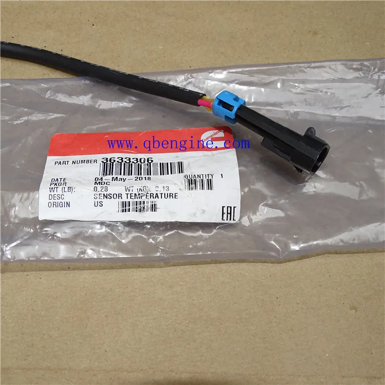 Cummins K50 Qsk50 Sensor De Temperatura Del Motor 3633306 Cummins ...