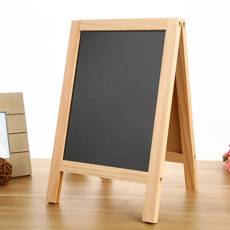 Small Double Sided Wood Frame Blackboard Chalk - Buy Wood Frame ...