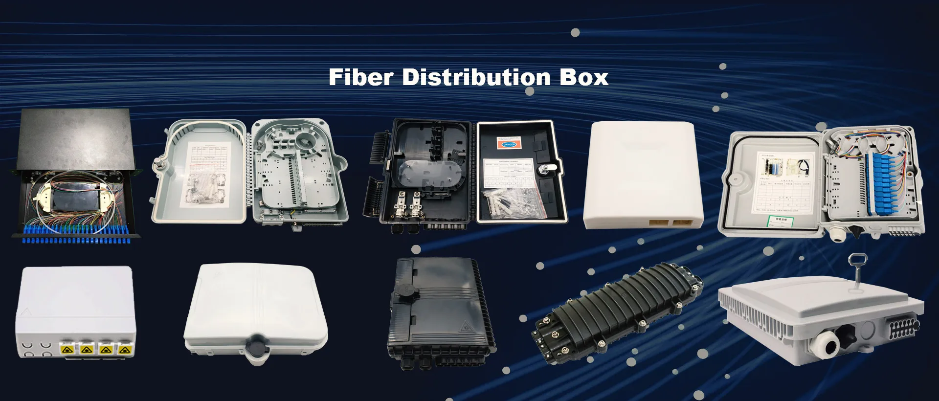 8 Cores FTTH FDB Fiber Terminal Box Adapter Distribution Box