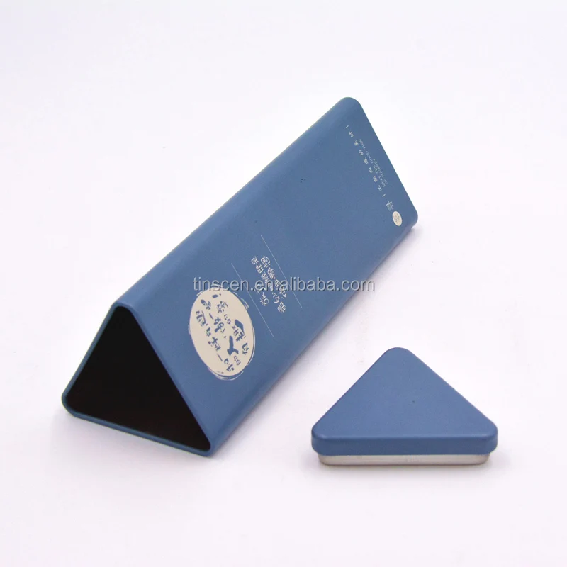 Customized Triangle Shape Tin Packaging Popular Design Custom Print Box ...
