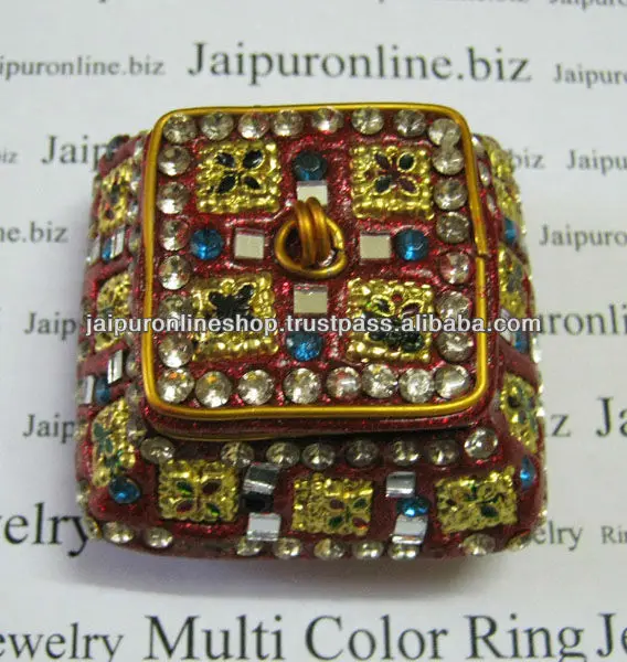 Beautiful Indian Lac Boxes - Traditional Jewelry Storage