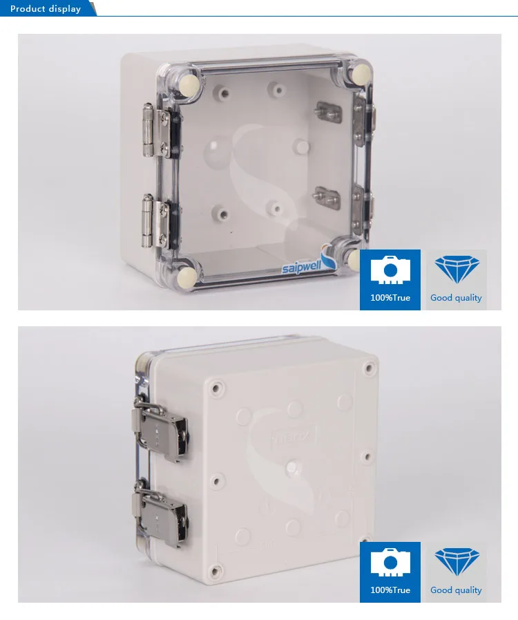 Saipwell Clear Ip66 Electrical Watertight Abs / Pc Box Waterproof Case ...