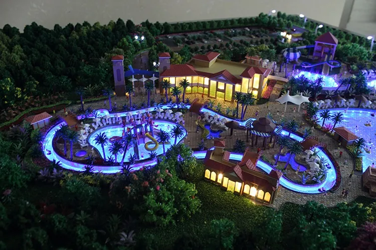 Miniature architectural model making , water park scale model building ...