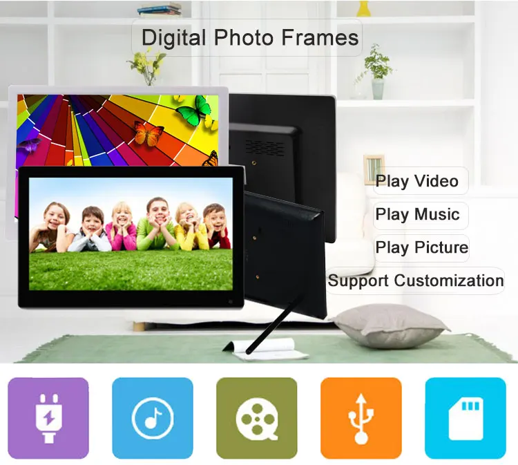 High Quality Beautiful Full Hd 1080p Digital Photo Frame - Buy Digital ...