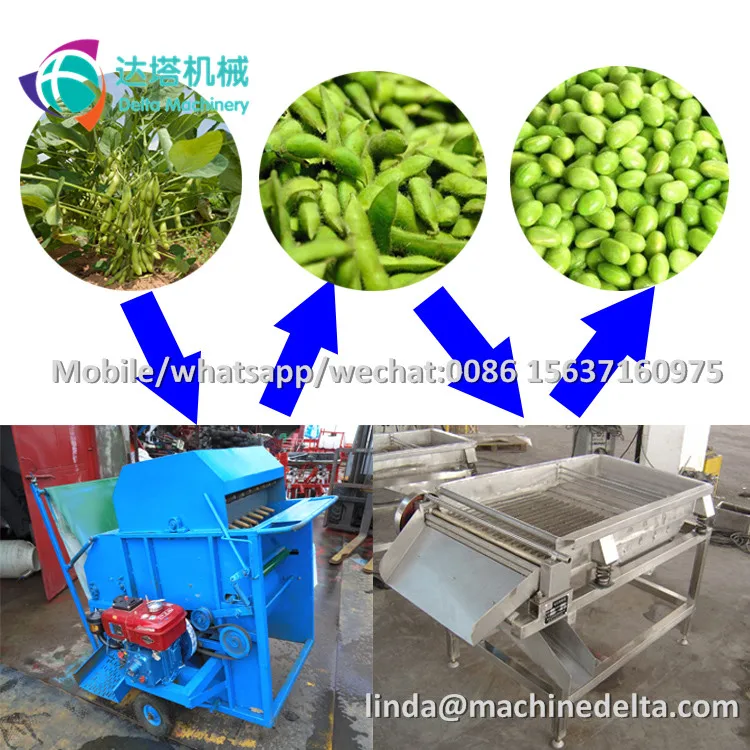 Soya Pea Pod Picking Machine/edamame Hulling Picker Machine - Buy ...