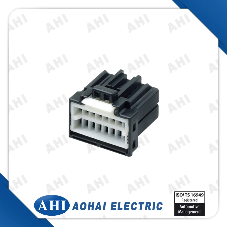 175966-2 Double Row Waterproof Automotive Cable Pbt 16 Pin Female Brass ...