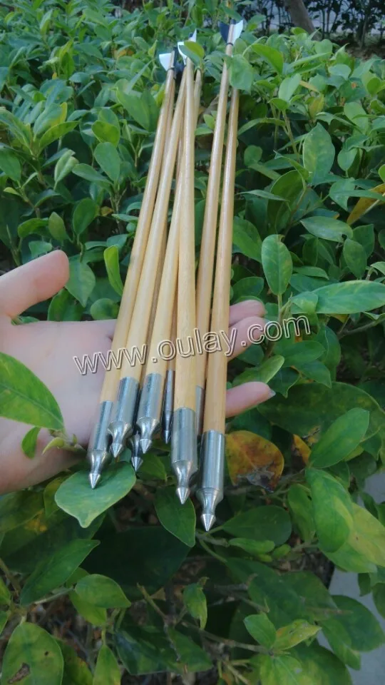 8mm 5/16 Tapered Field Tips Black Archery Arrow Points Arrowheads ...