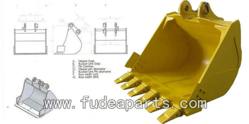 1.2cbm Pc300 Excavator Bucket / Heavy Duty Bucket For Komatsu - Buy ...