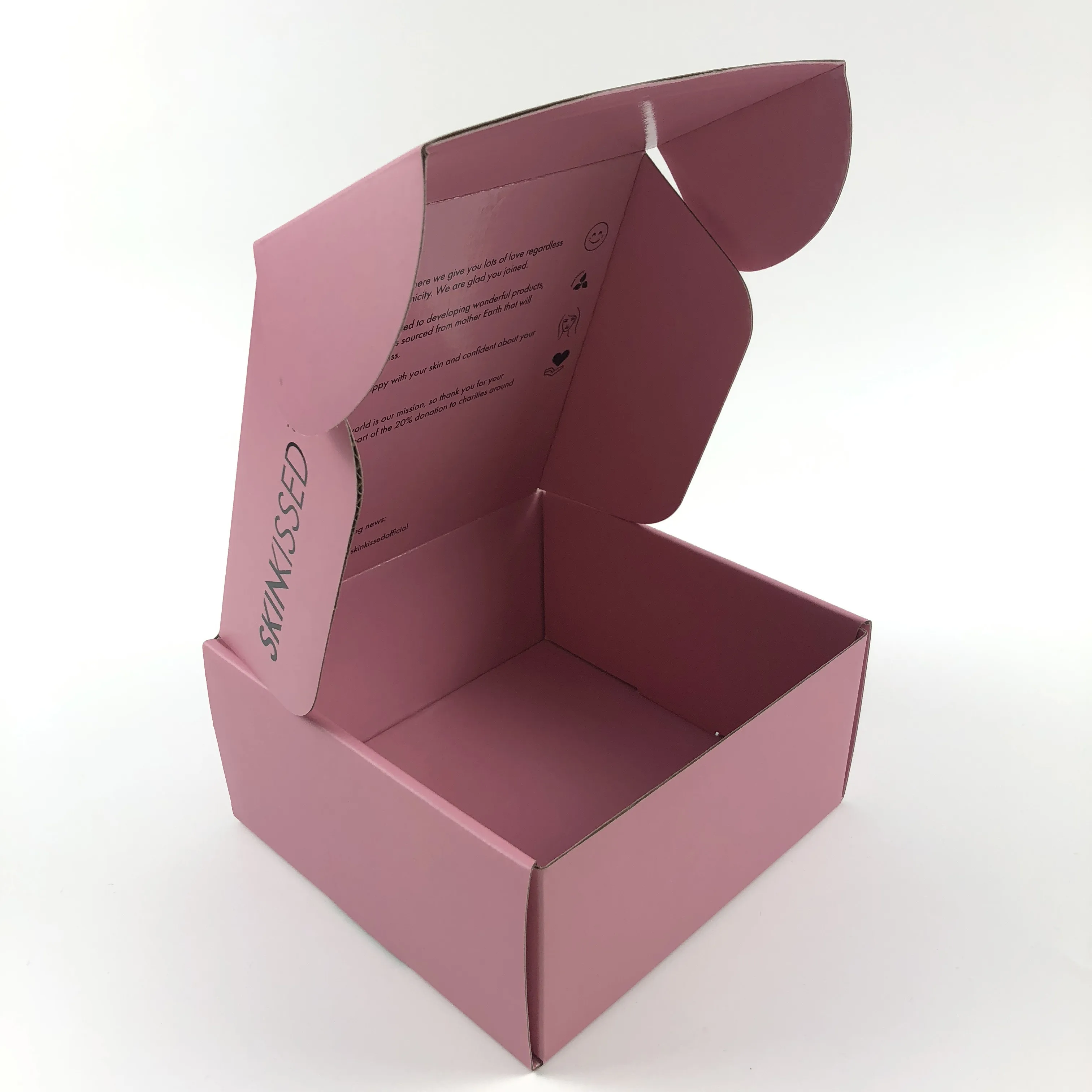 Custom Print Gloss White Shipping Carton Box with Logo