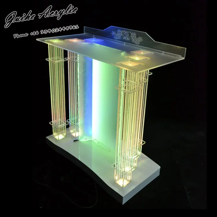 Pulpit Church Modern Transparent Plexiglass Podium Pulpit Stands For ...