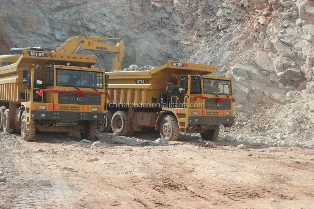 Mt86 Mining Truck 80ton Mining Truck Working In Stone Quarry Off Road ...