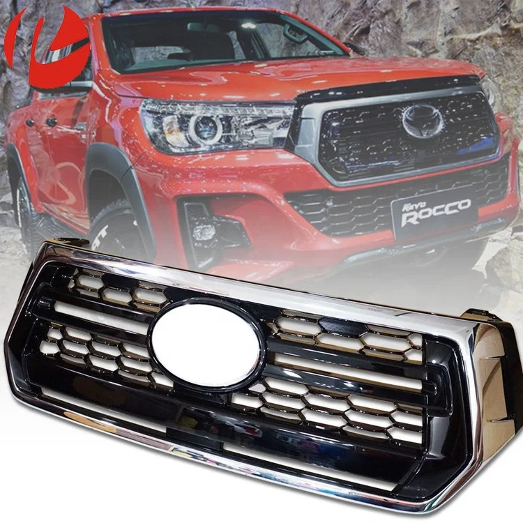 Hilux Revo Rocco 2018 A 4x4 Parachoques Delantero Parrilla Con Logotipo ...