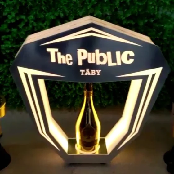 Led Vip Bottle Presenter With Custom Personalized Nightclub Bar Lounge ...