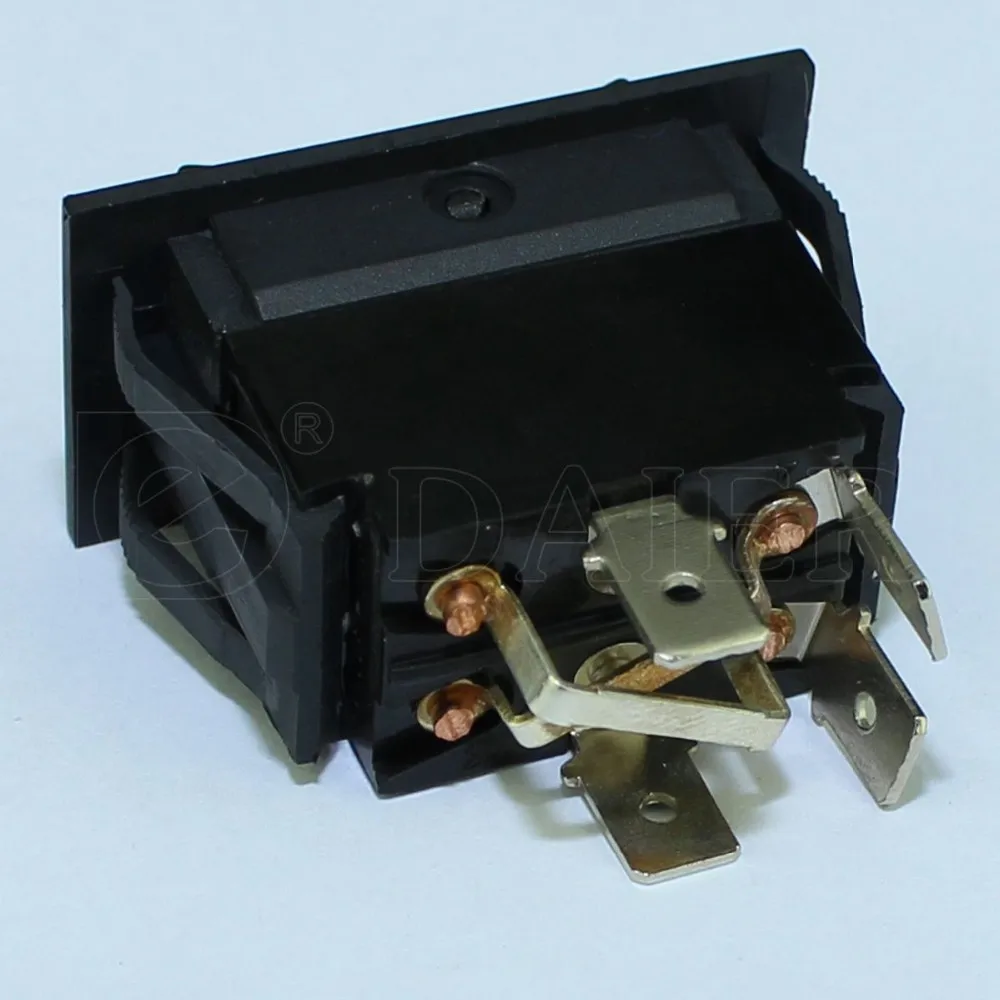 Kcd2-7-223b 30a Dpdt 4 Pin On-off-on Reset 12 Volt Rocker Switch - Buy ...