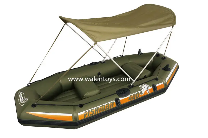 2 Personne Radeau Gonflable/rame Ensemble Pêche Bateau Radeau Mer Océan ...