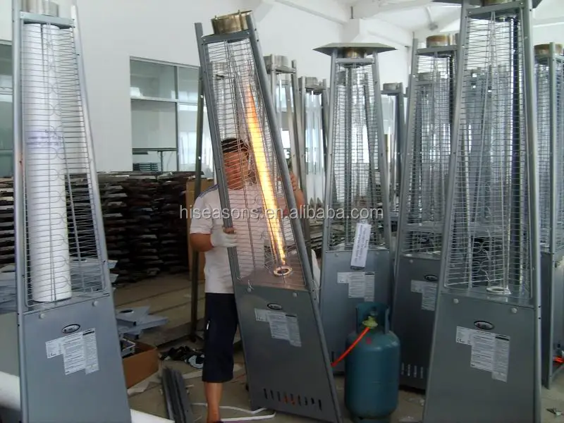 Outdoor Heater Patio Free-standing Triangle Flame Heater With Gas - Buy ...