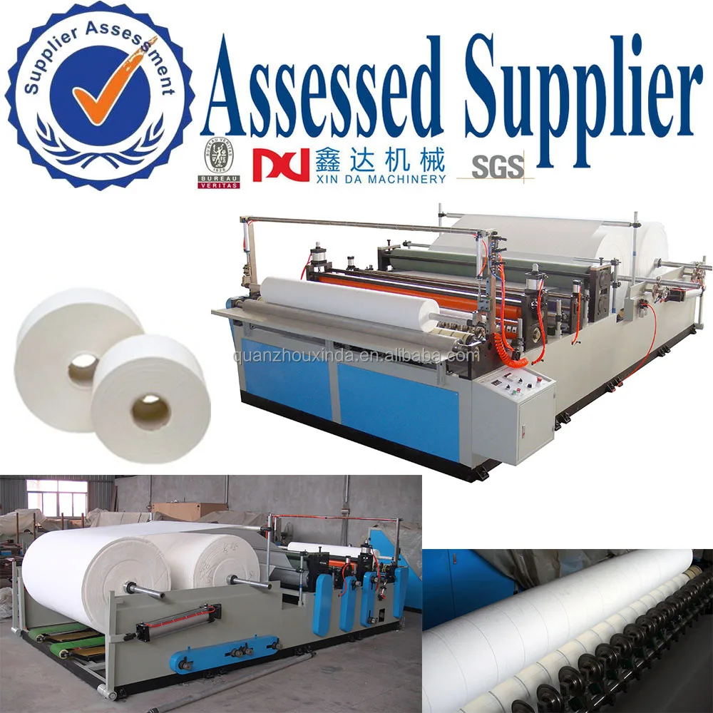 Automatic Small Bobbin Roll Slitting Rewinding Machine Paper Cutter ...