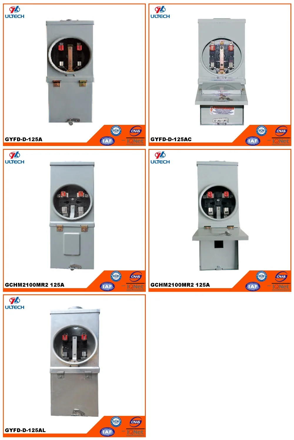 125A Single Phase Meter Base - ULTECH Quality & Durability