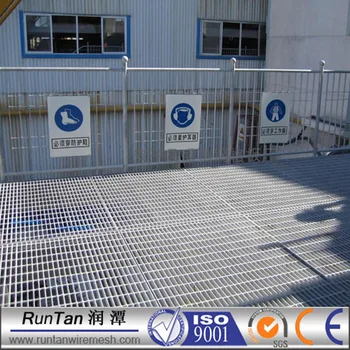 Galvanized Catwalk Steel Grating / Elevated Floor Walkway Steel Grating ...
