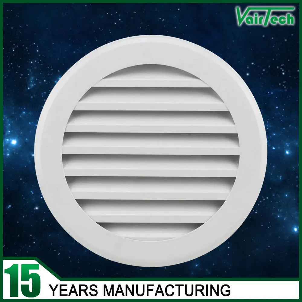 High Quality Waterproof Aluminum Round Louvered Air Vents Intake Grille ...