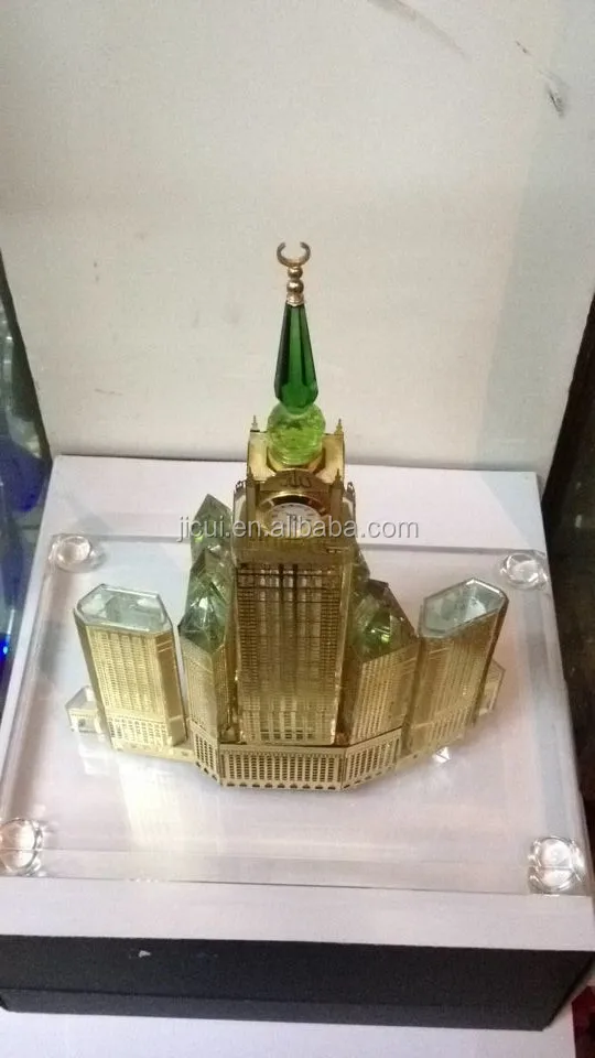 Crystal Makkah Royal Clock Tower Models For Crafts Decoration - Buy ...
