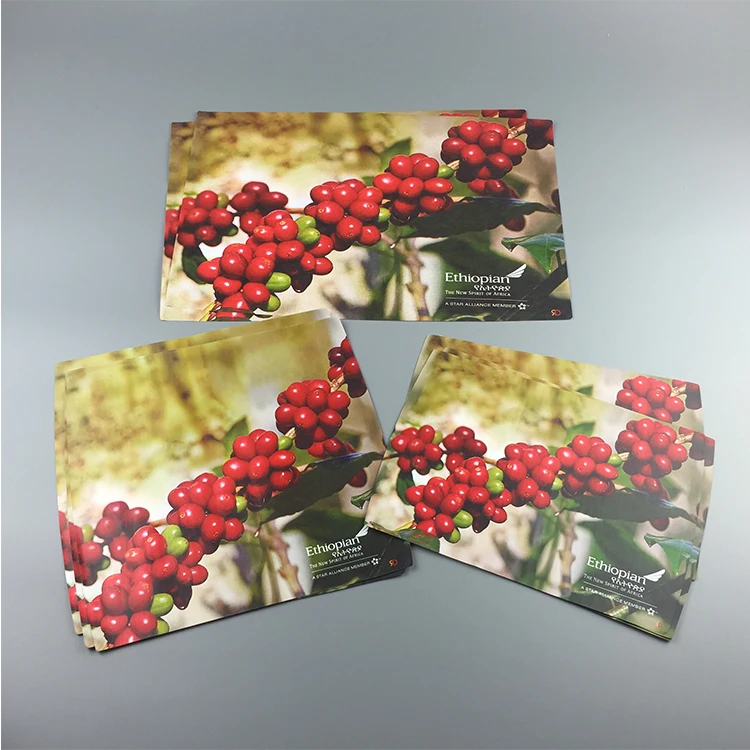 Custom Printed Disposable Anti-Slip Tray Liner for Airline Meals