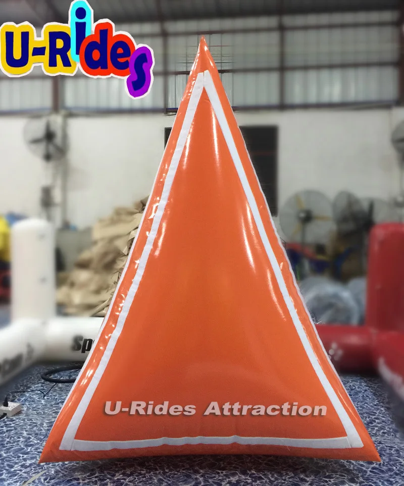 Triangle Inflatable Float Buoy With 3 Sides Advertising For Sports ...