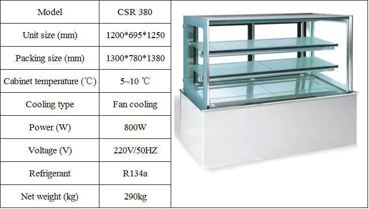 Upright Marble Bakery Freezer Pastry Display Refrigerator Cake Display ...